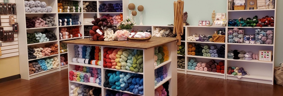 Image of inside of yarn shop